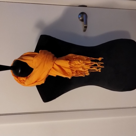 Accessories | Soft Neon Shaded Orange Scarf Wrap | Poshmark
